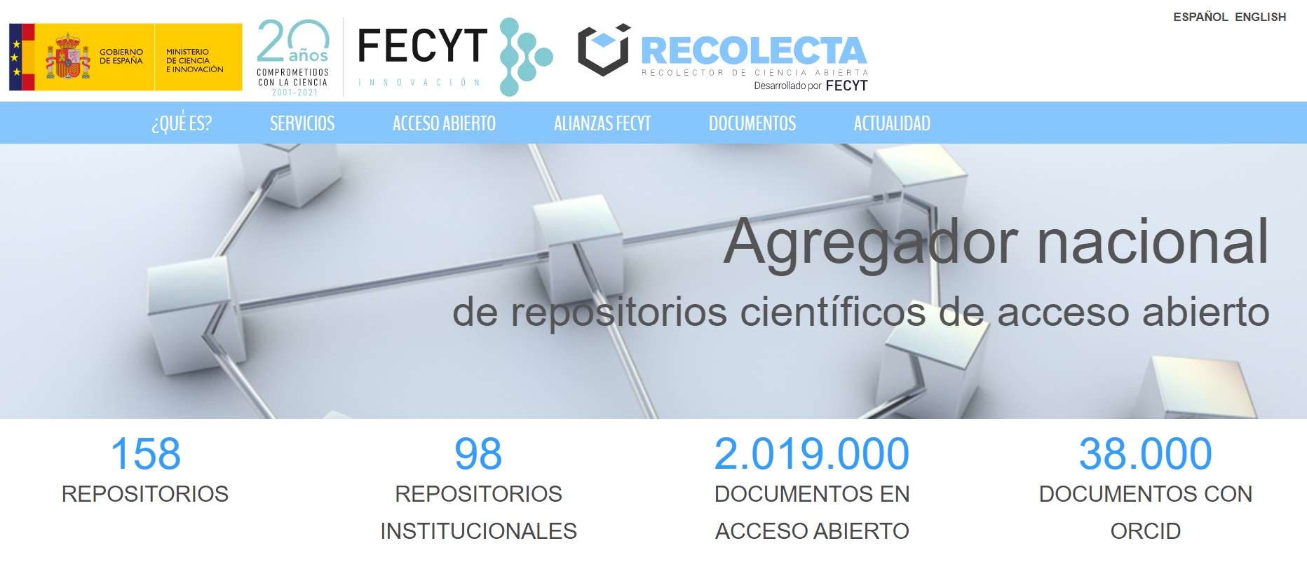 Recolecta: Recolector de ciencia abierta - Global Campus Nebrija